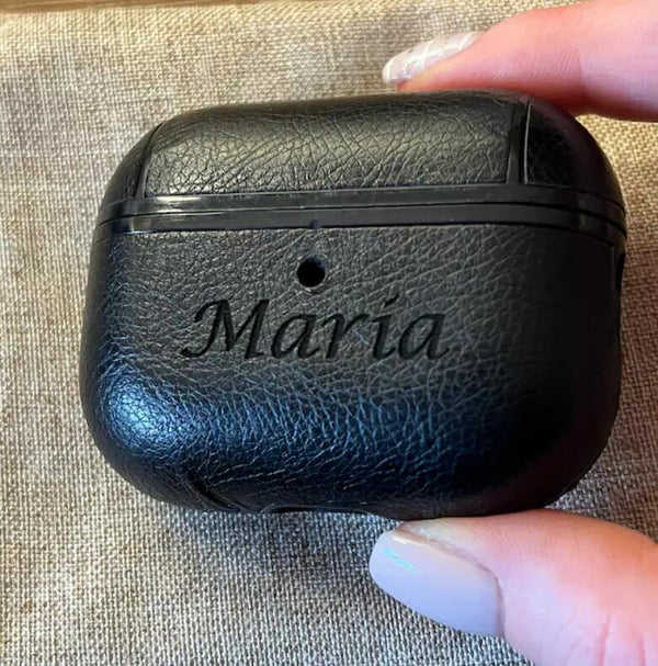 Custom Leather Airpods 1, 2, 3, Pro Case Personalized Airpod Cover Key ...